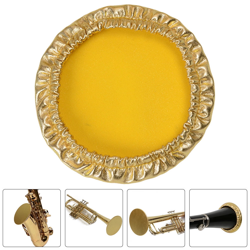 AURARMLET Golden Bronzing Cloth Saxophone Bell Cover 1Set for Clarinet ...