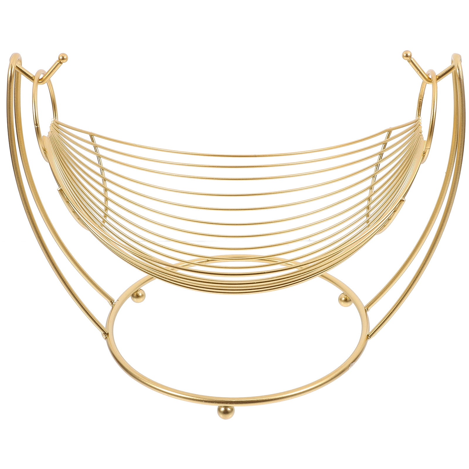 AURARMLET Golden Iron Fruit Basket for Storage Decorative Wire Baskets ...