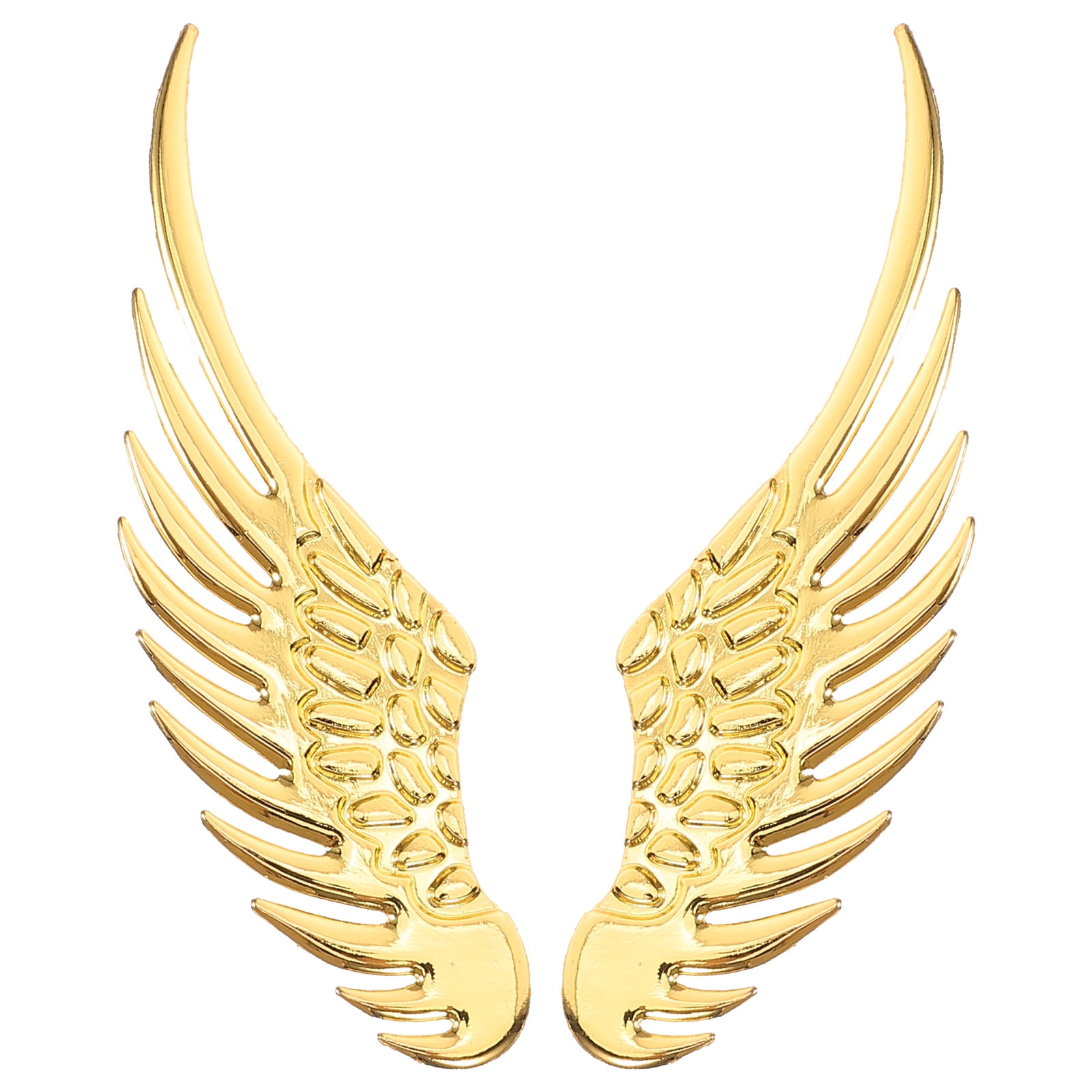 AURARMLET Golden Metal Car Badge Sticker with ThreeDimensional Wing ...