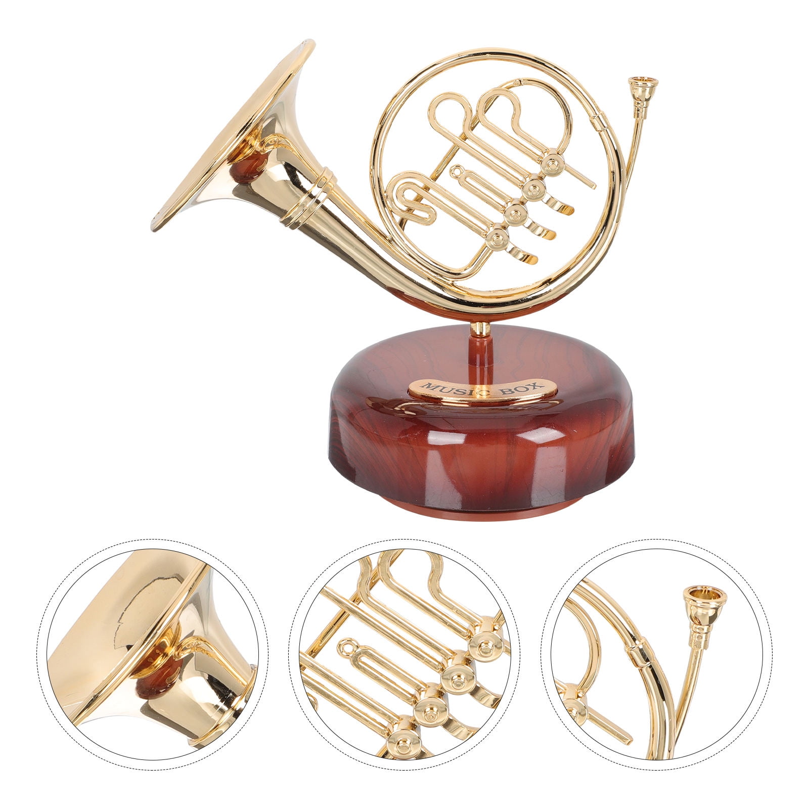 AURARMLET Golden Plastic Musical Instrument Adornment for Decor Simple ...
