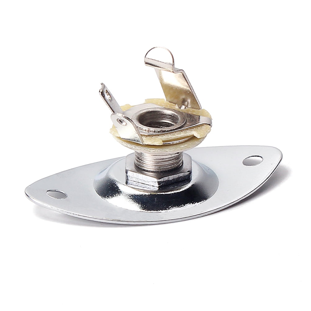 AURARMLET Guitar And Bass Jack Socket Replacement 1Pcs Silver Jack ...