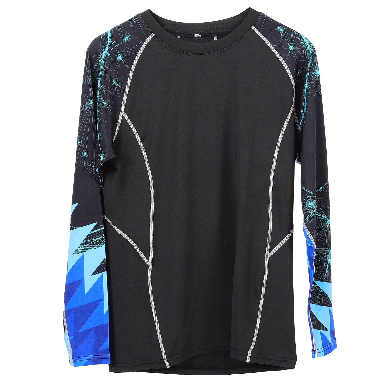 AURARMLET High Elasticity Running Bodysuit Compression Shirt Long ...