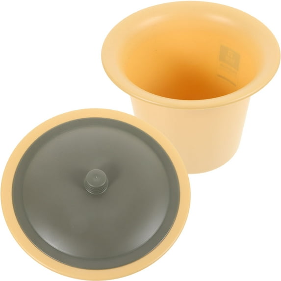 AURARMLET Household Urinal Spittoon Round Plastic Green 1Set for Travel ...