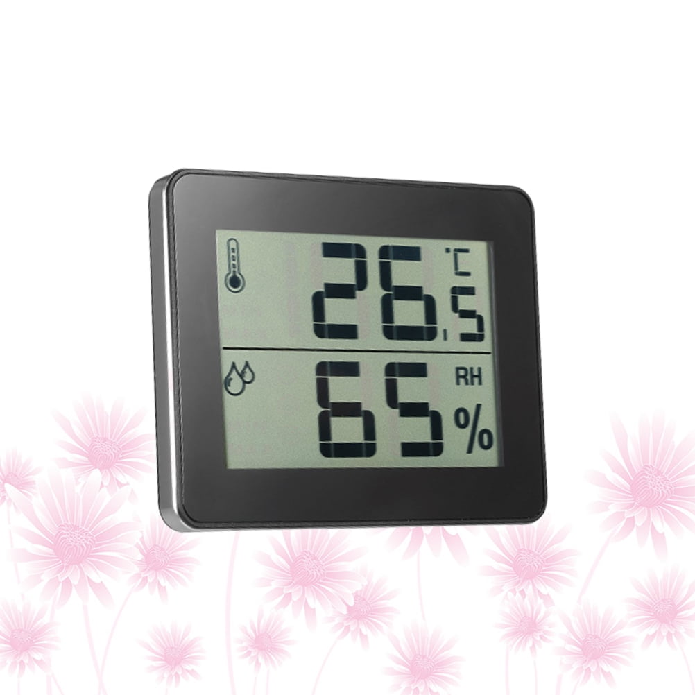 AURARMLET Portable Black Intelligent Indoor Thermometer Precise Home ...