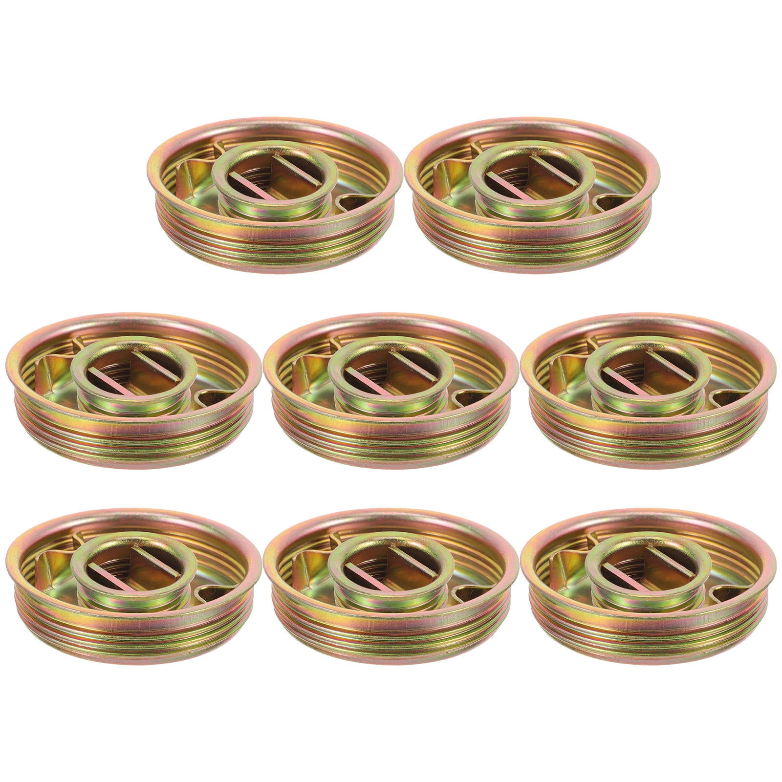 AURARMLET Lids For Canning Golden Sealing Screw Lids Iron 16Pcs 2.80X2 ...