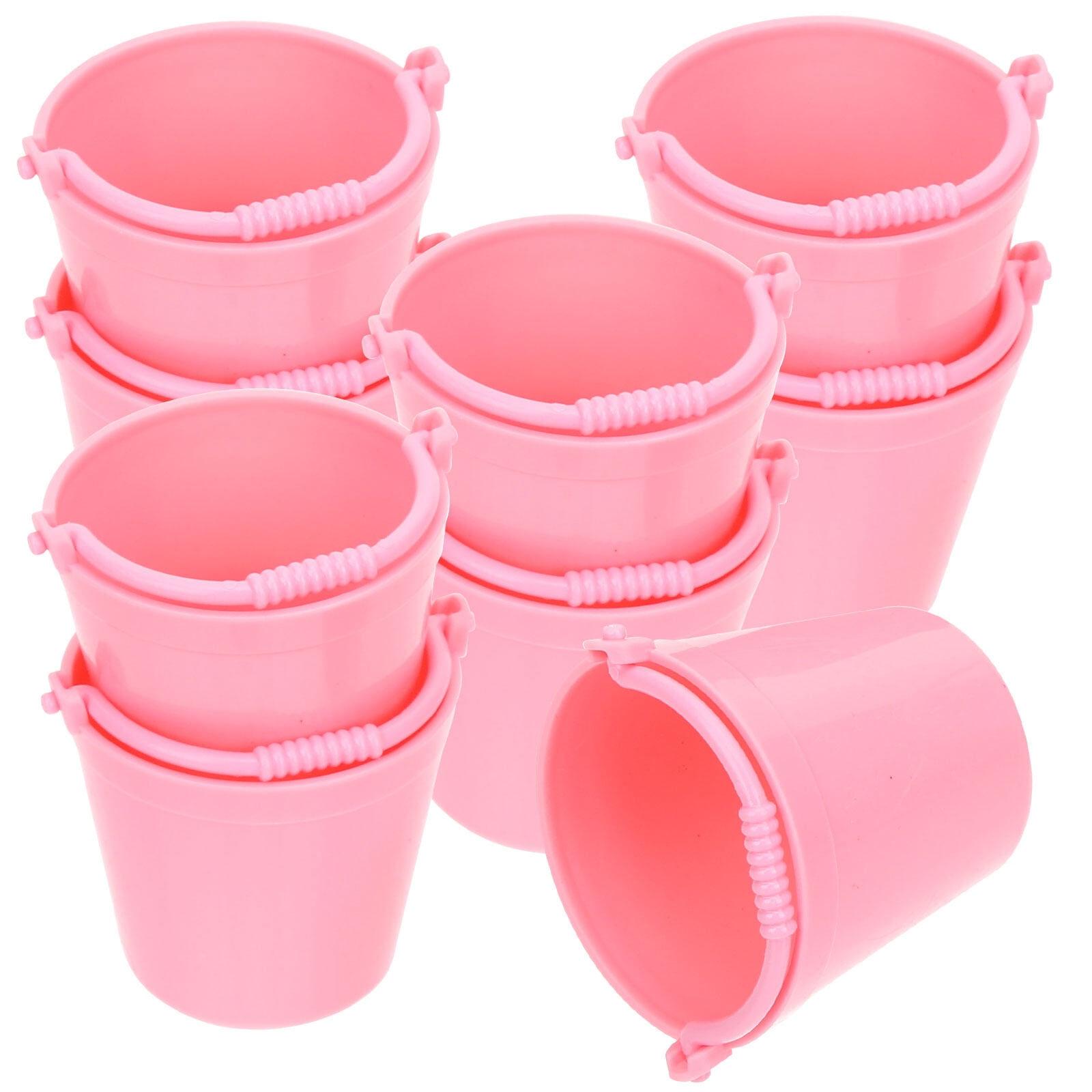 AURARMLET Colored Mini Bucket Toys 15Pcs Plastic for Kids Beach and ...
