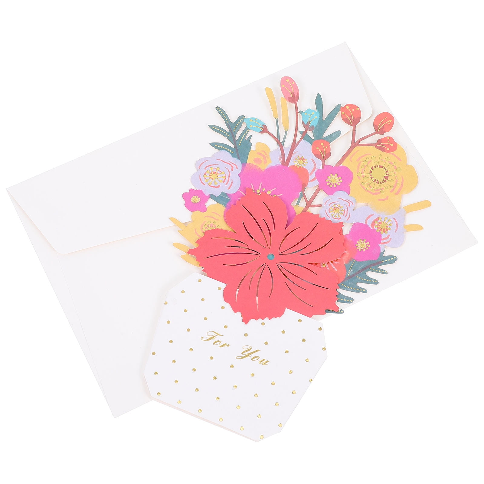 AURARMLET 3D Flower Mother's Day Card Assorted Colors High Class Paper ...