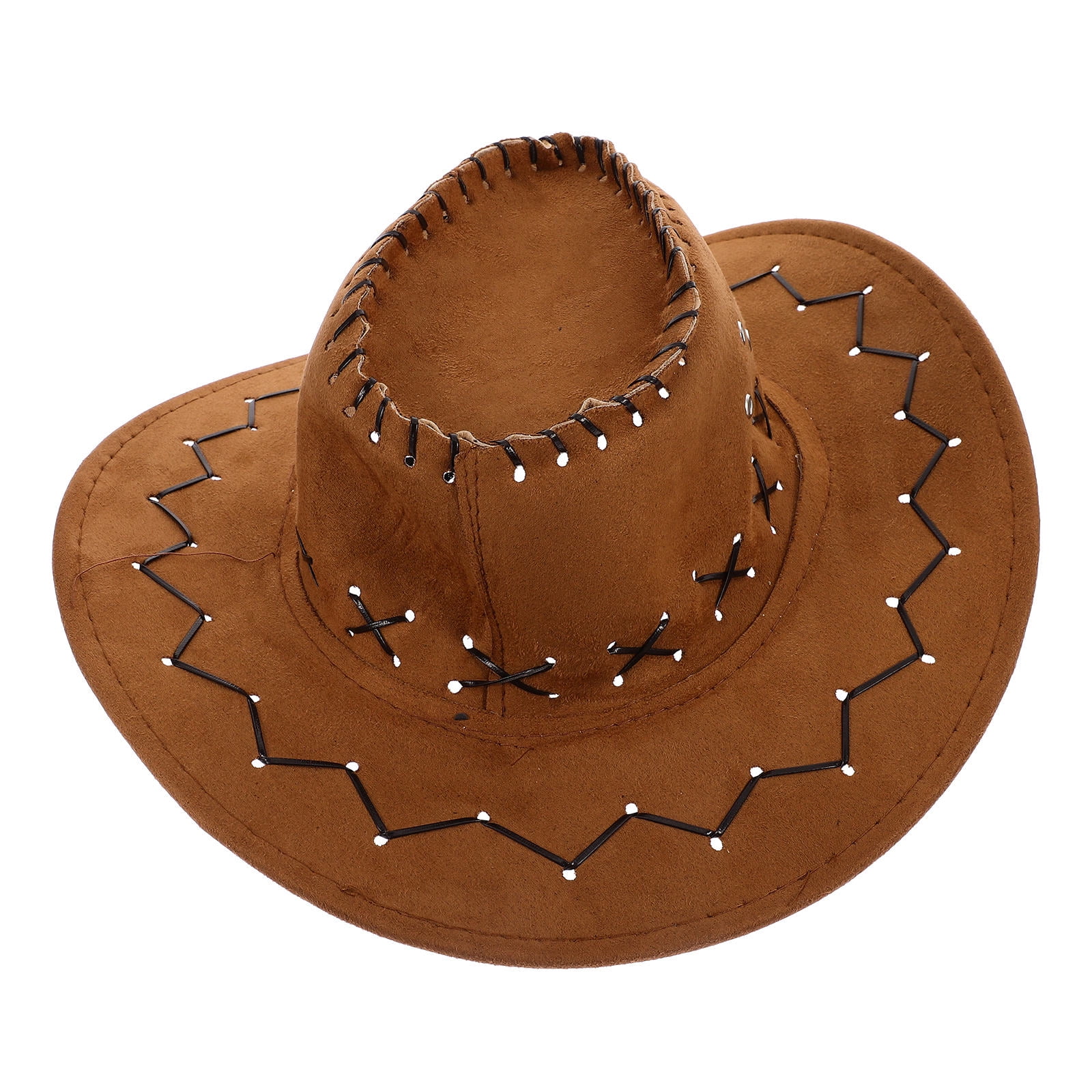 AURARMLET Orange Unisex Cowboy Hat Decorative Western Party Hat ...