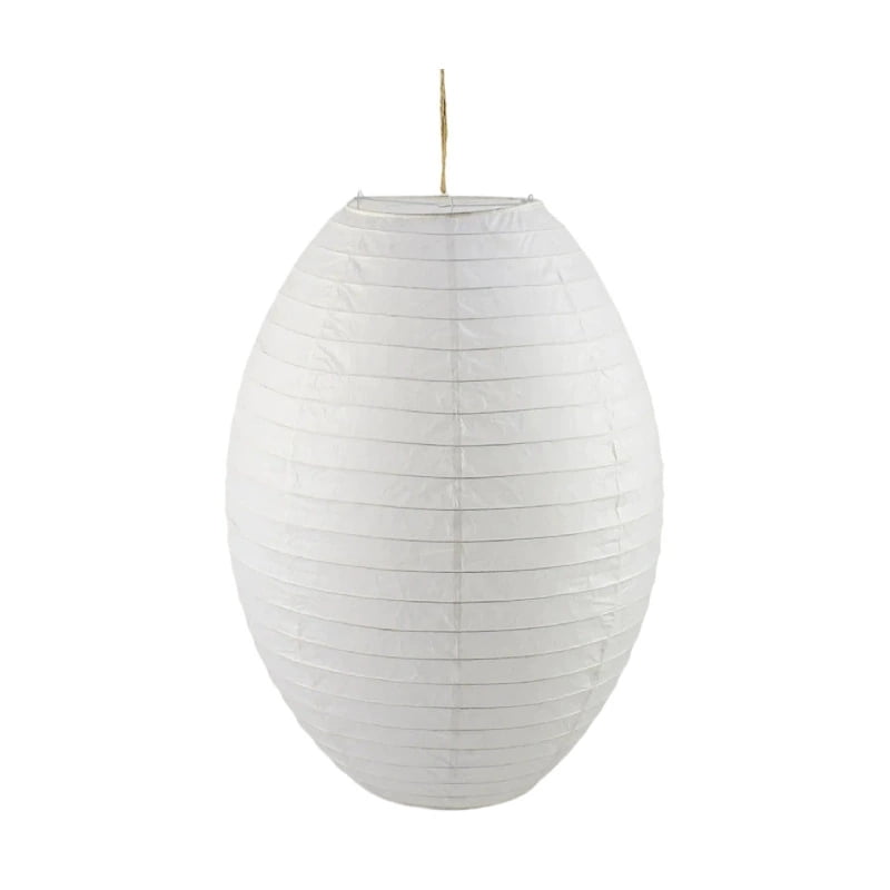 AURARMLET White Oval Foldable Rice Paper Lantern Lampshade Light Cover ...