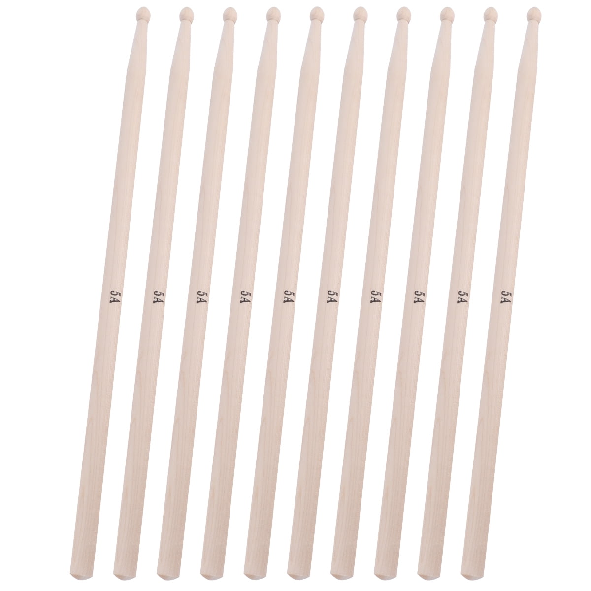 AURARMLET Percussion Sticks 5 Pairs Natural Wood Drumstick for Students ...
