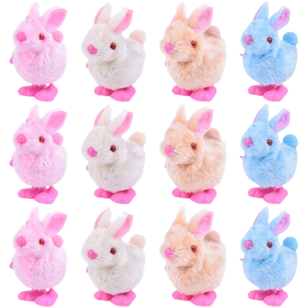 AURARMLET Assorted Jumping Bunny Toy Set, 12pcs Cute Moving Stuffed ...