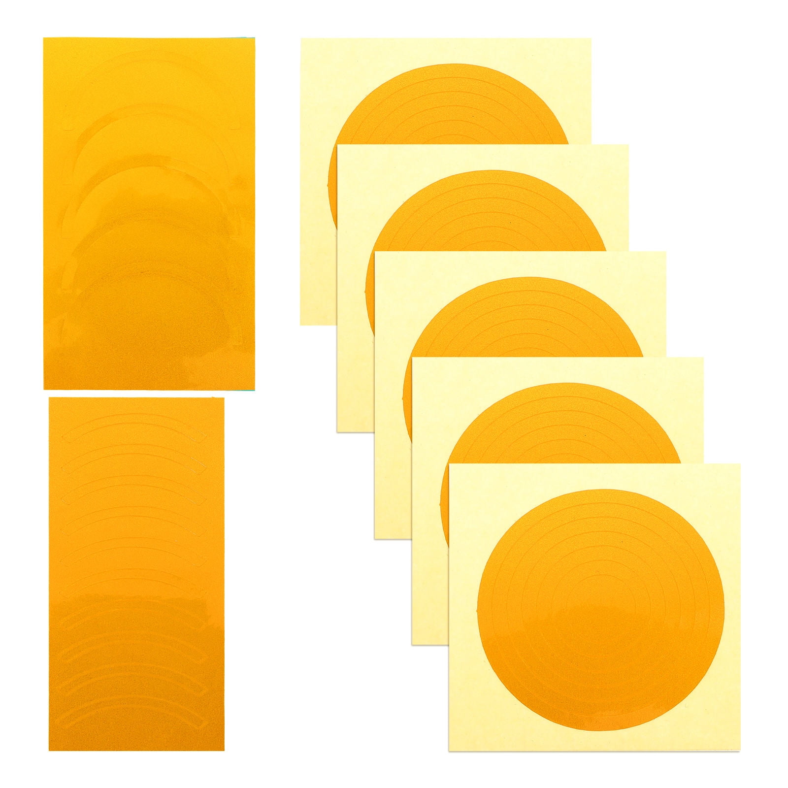 AURARMLET Pressure Gauge Indication Stickers Yellow Adhesive Labels for ...