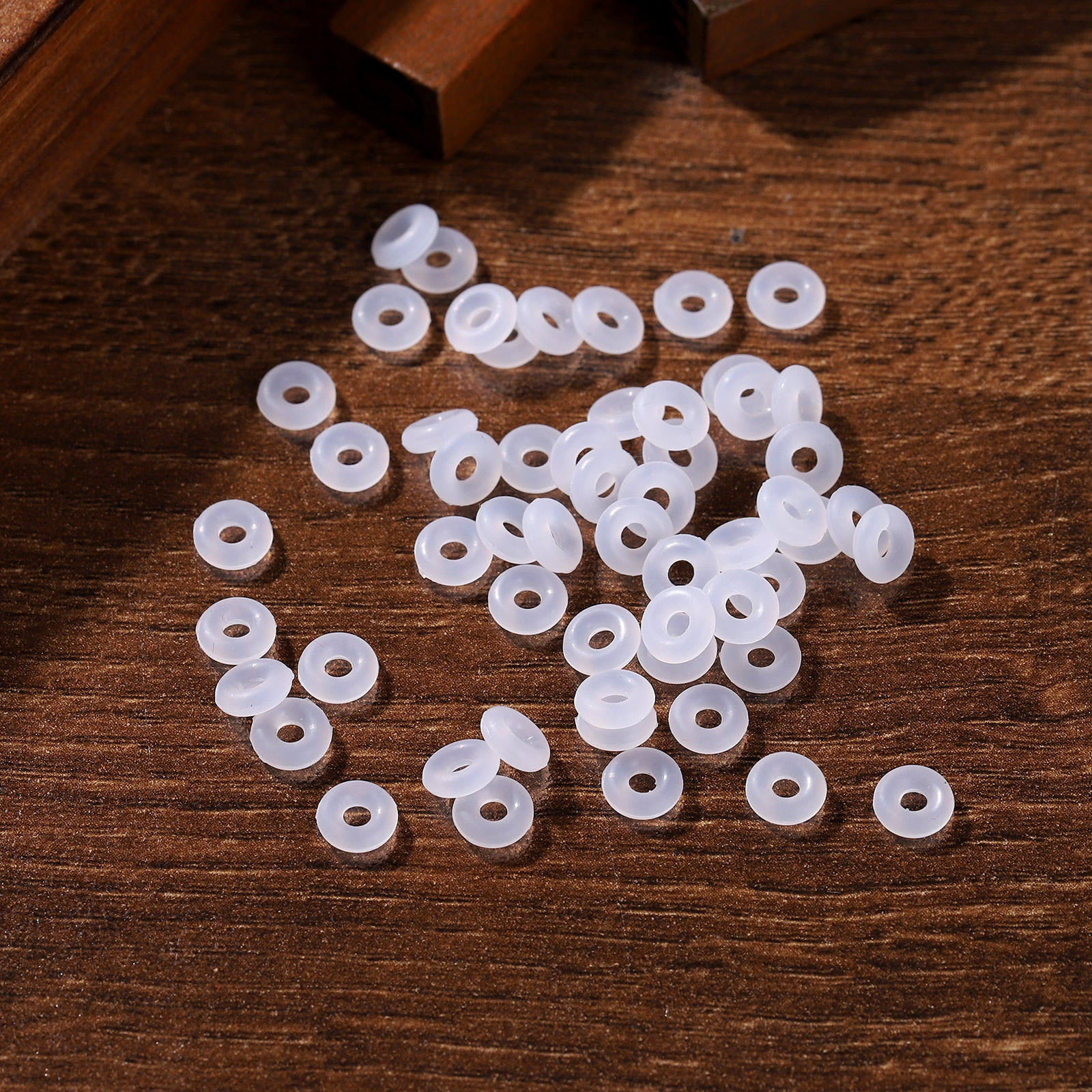 AURARMLET Elastic Anti-Skid Rubber Rings for Beads and Charms Jewelry ...