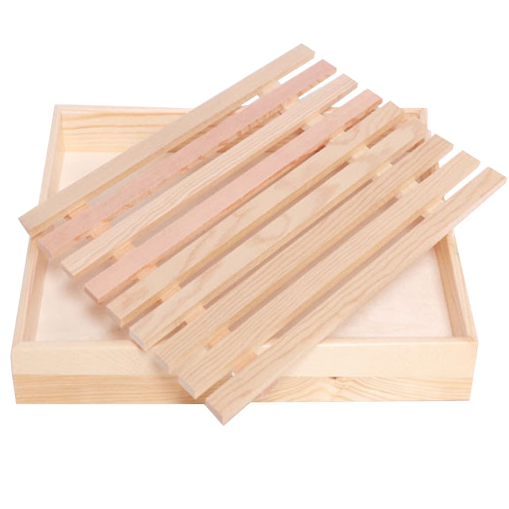 AURARMLET Rectangular Food Tray Light Yellow Wood for Bread and Dessert ...