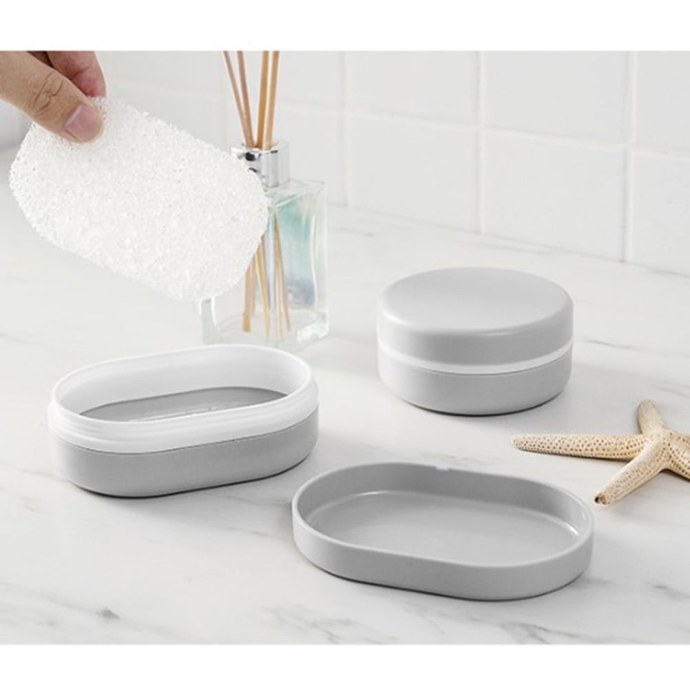 AURARMLET Shower Soap Holders Soap Boxes with Lid ABS Resin Sealed ...
