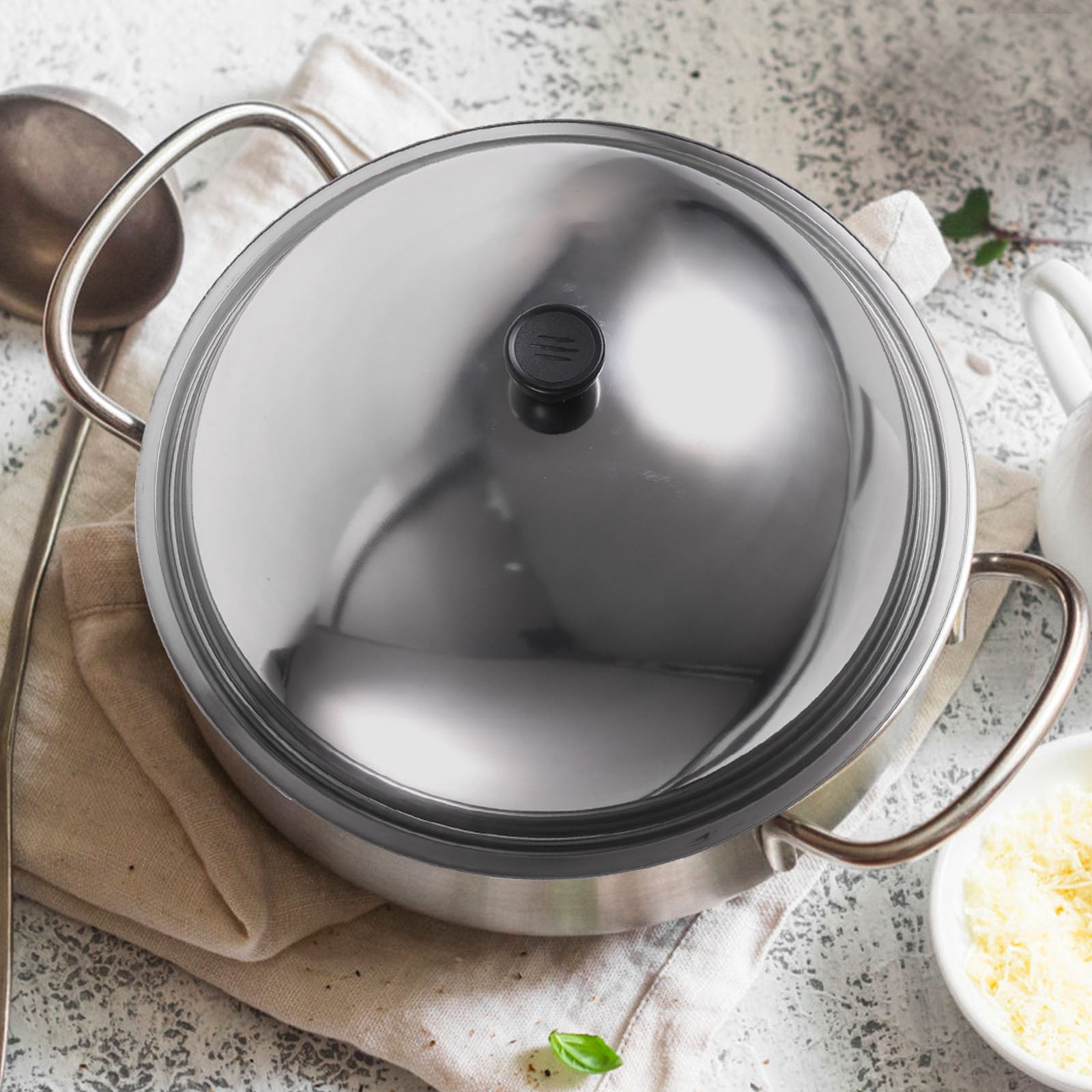 AURARMLET Stainless Steel Pot Lids Silver 1Set 15x15x3in - Walmart.com