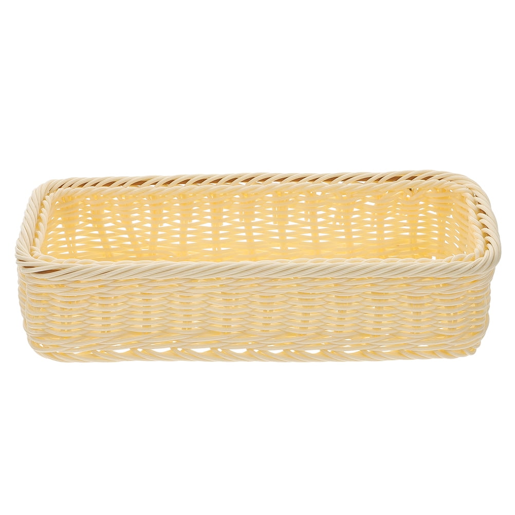 AURARMLET Large Capacity Silverware Storage Box Beige Kitchen Organizer ...