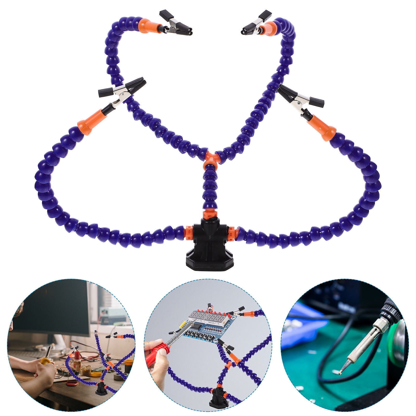 AURARMLET Pcb Soldering Holder Third Hand Soldering Station Blue Iron 1 ...