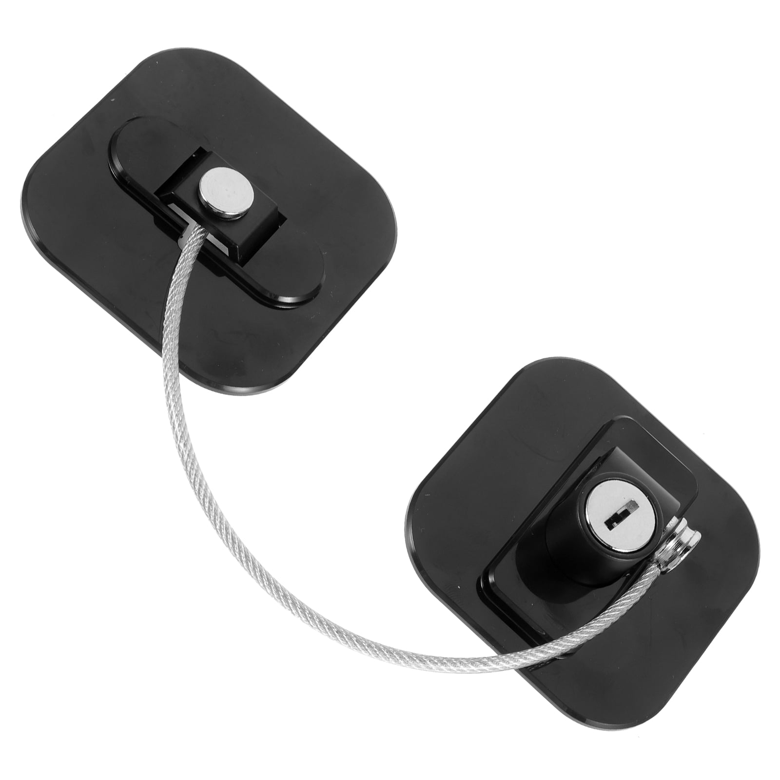 AURARMLET Refrigerator Locks Cabinet Lock Plastic Square 1 Set 10.4x2 ...