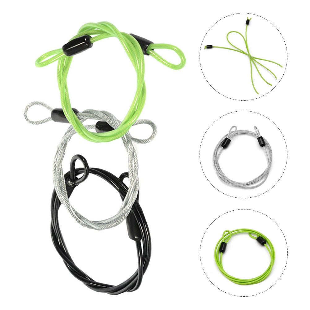 AURARMLET Steel Wire Cable Lock 3Pcs for Bicycle Outdoor Activities ...