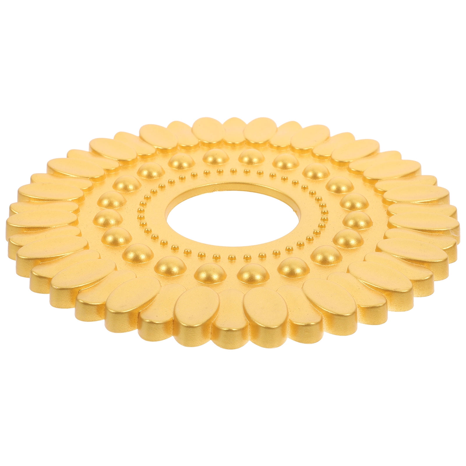 AURARMLET Versatile Golden Ceiling Medallion with Plaster Effect for ...