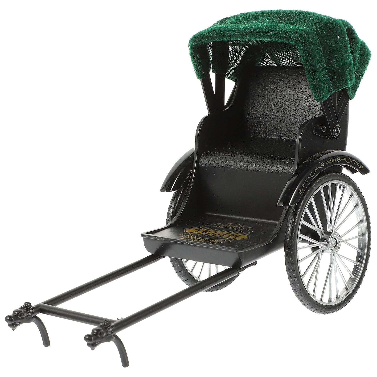 AURARMLET Retro Jinrikisha Model Black Alloy Desktop Ornament for Decor ...