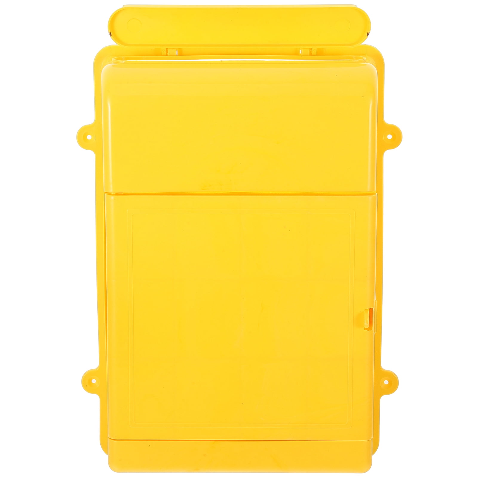AURARMLET Wall Letter Box Modern Plastic Yellow For Residential Front ...