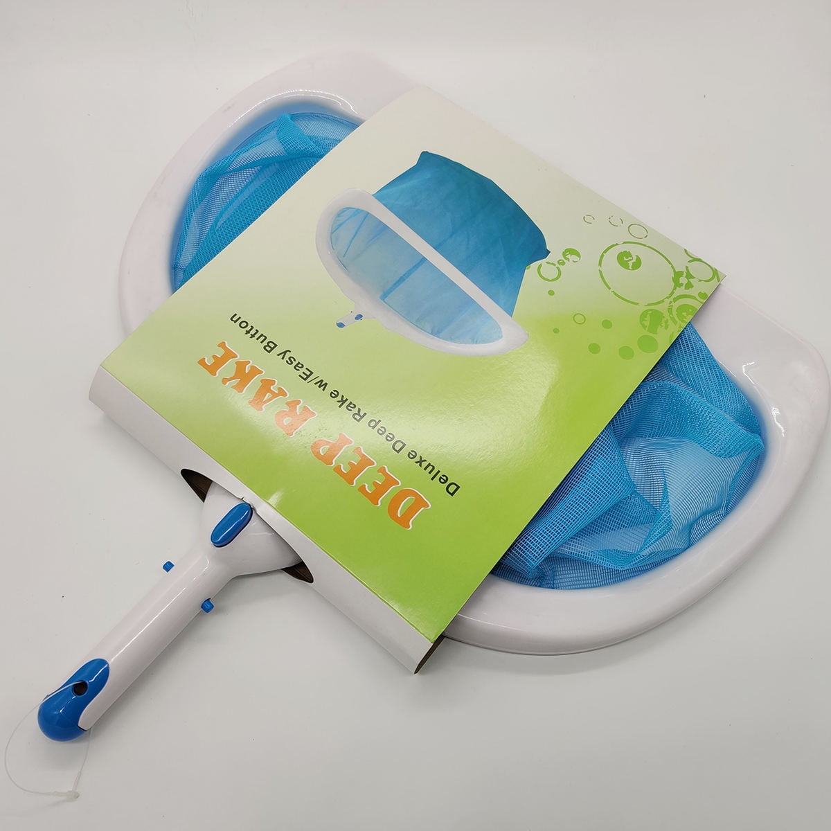 AURARMLET Blue Pool Cleaning Tool with Fine Mesh for Scooping Leaves ...