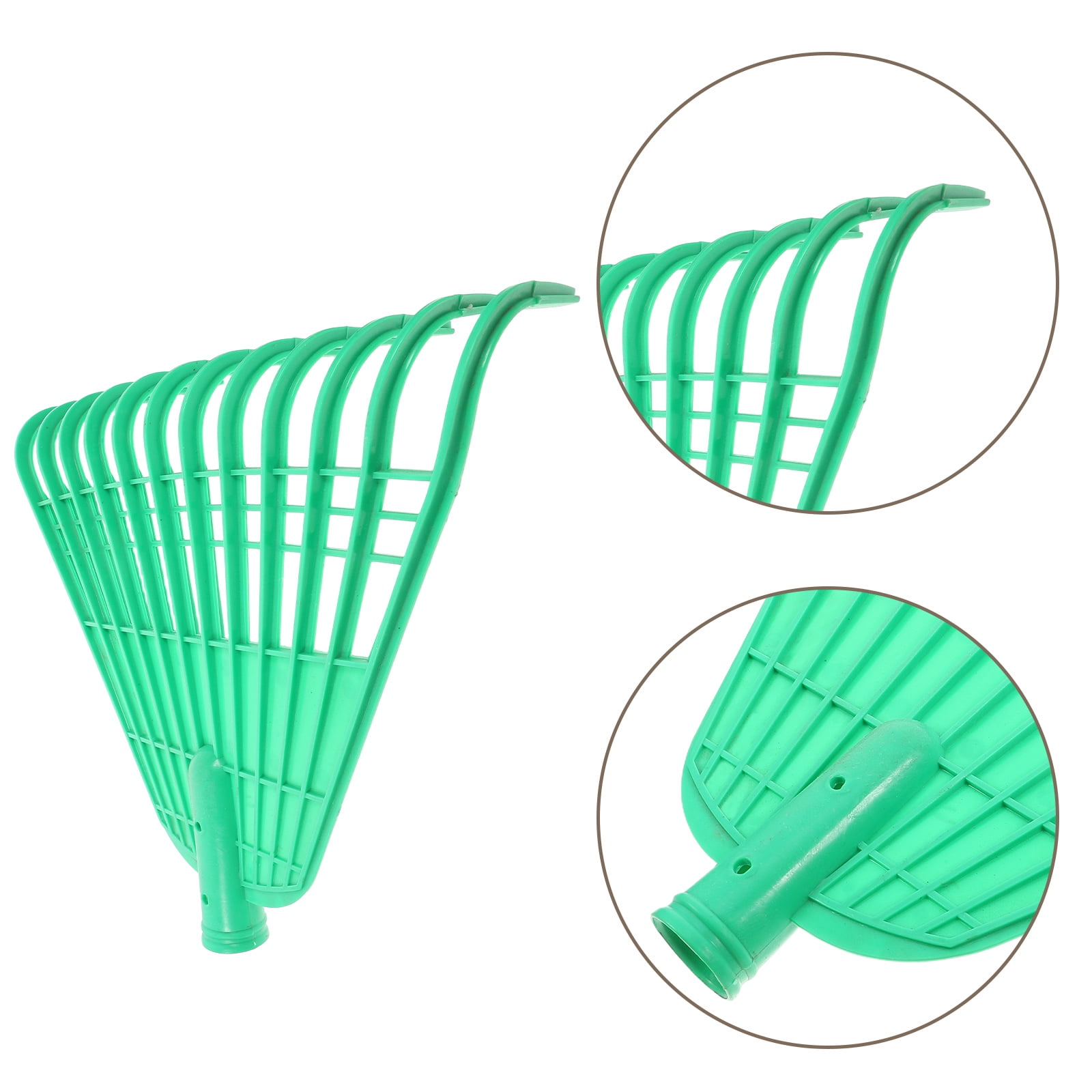 AURARMLET Multifunctional Green Plastic Lawn Rake for Gardening Weeding ...
