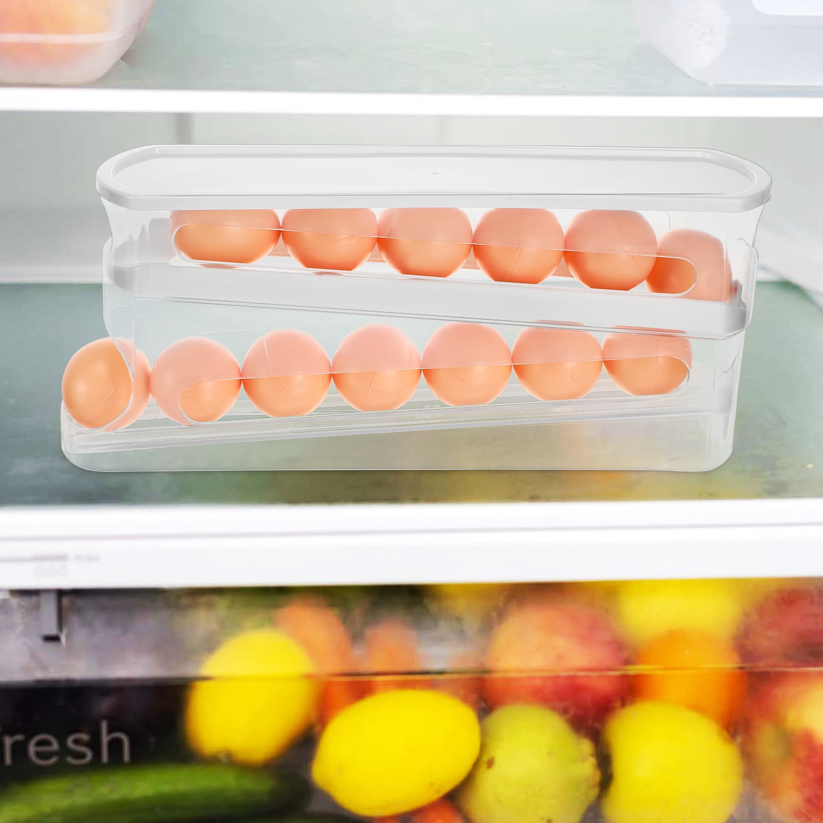 AURARMLET Egg Organizer for Counter Eggs Container Rack PP Minimalist ...