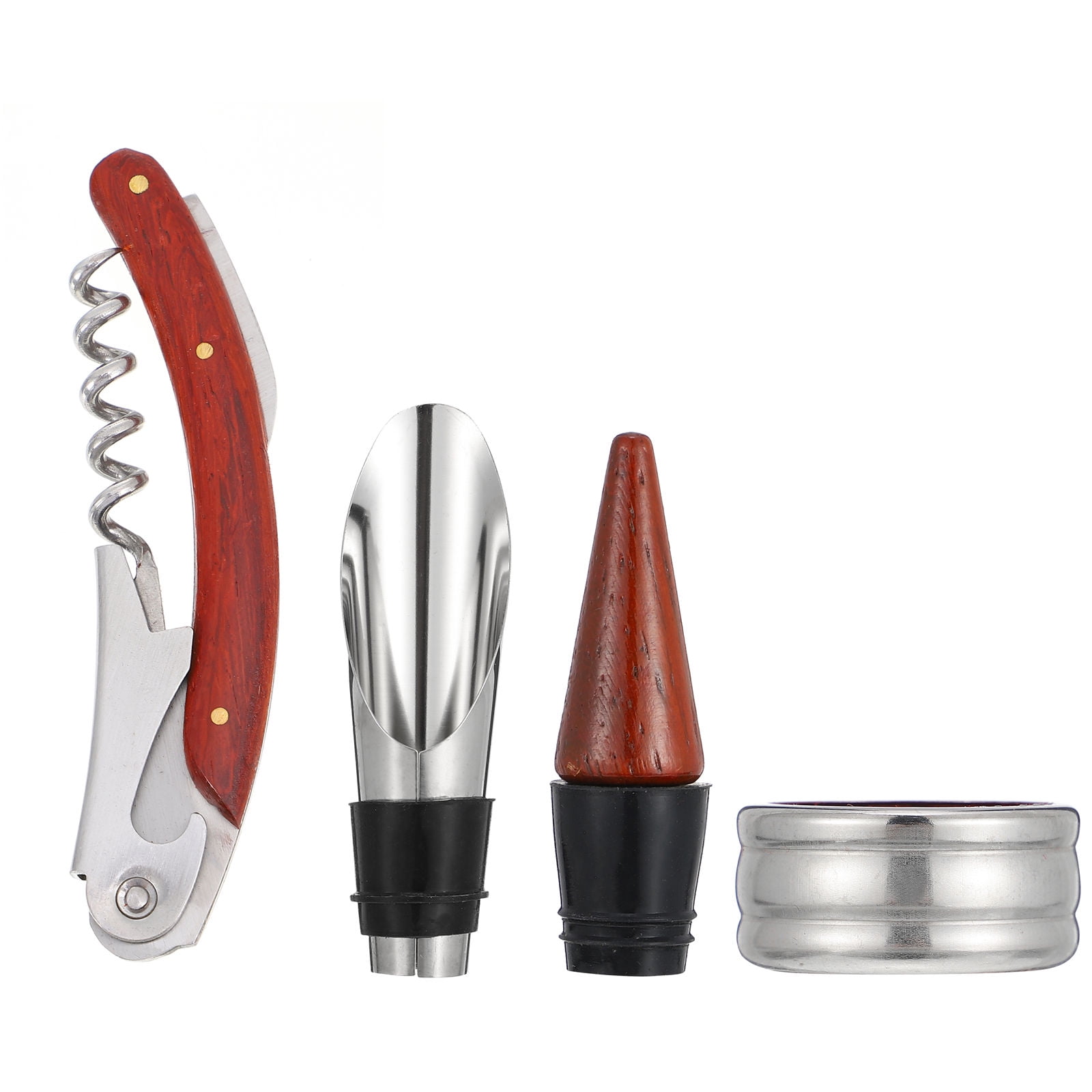 AURARMLET Wine Opening Tool Kit 3Pcs Set Stainless Steel Manual Cork ...