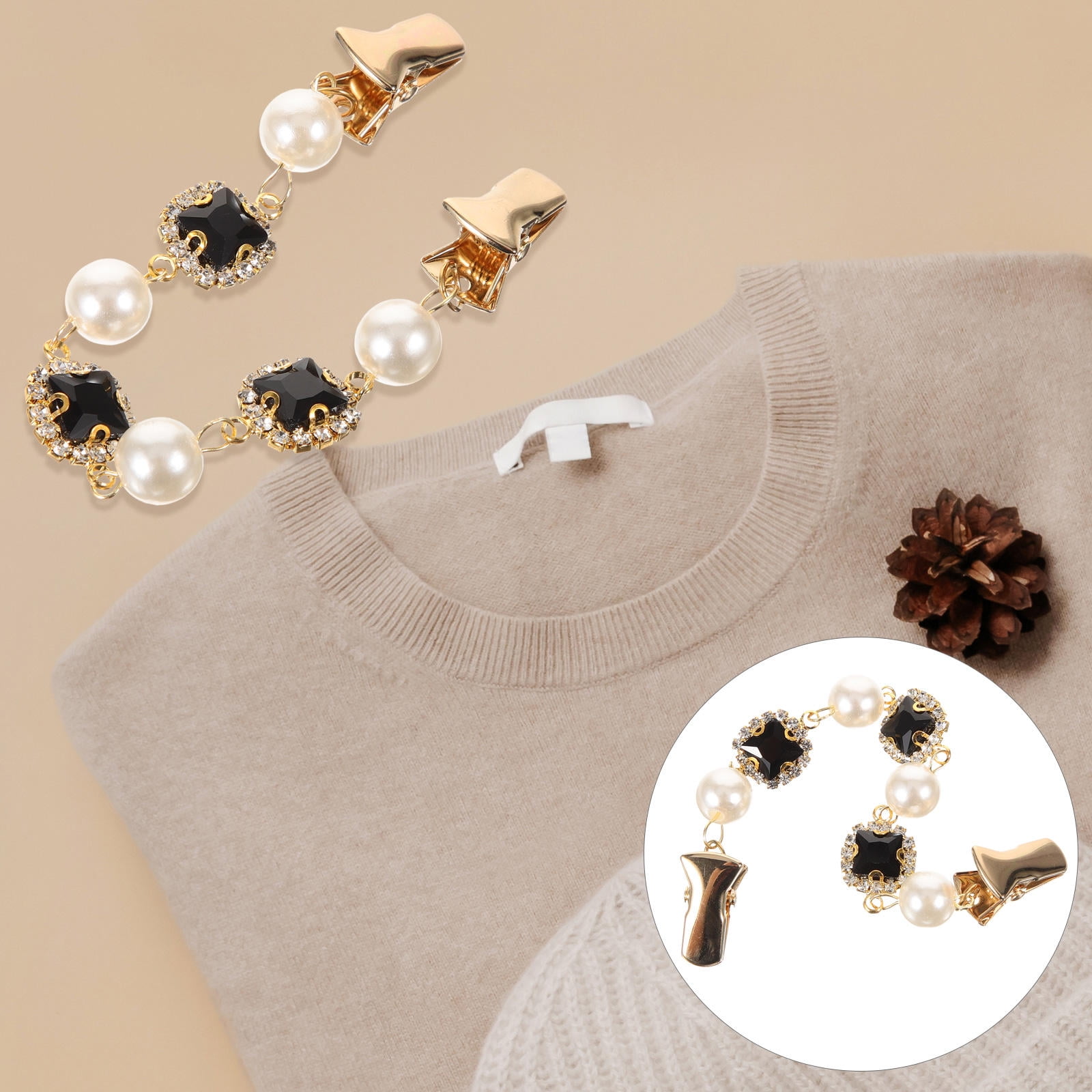 AURARMLET Elegant Cinch Clips Multi Imitation Metal Clothing Fastener ...