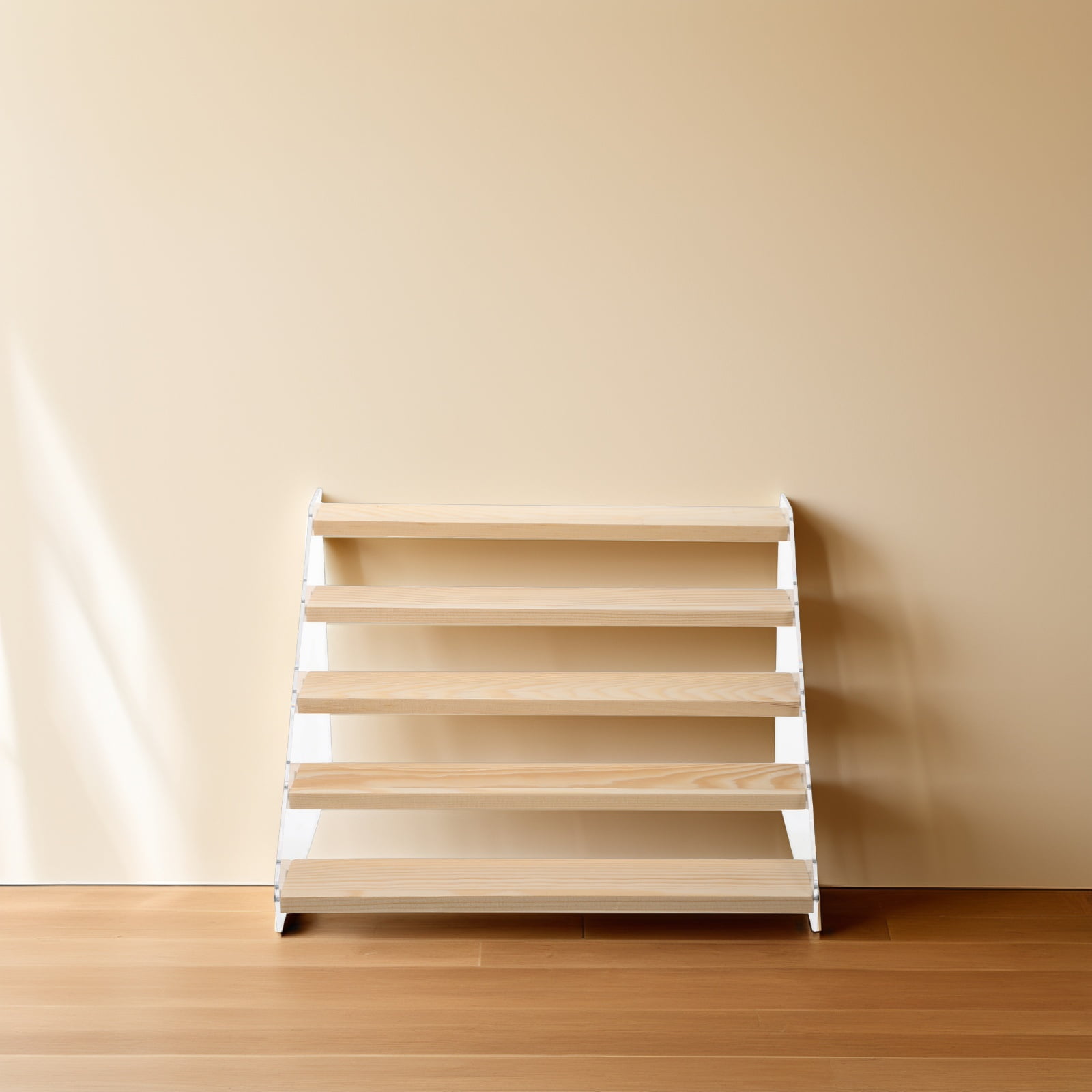 AURARMLET Wood Color Five Tier Display Shelf For Wedding 1Pack ...