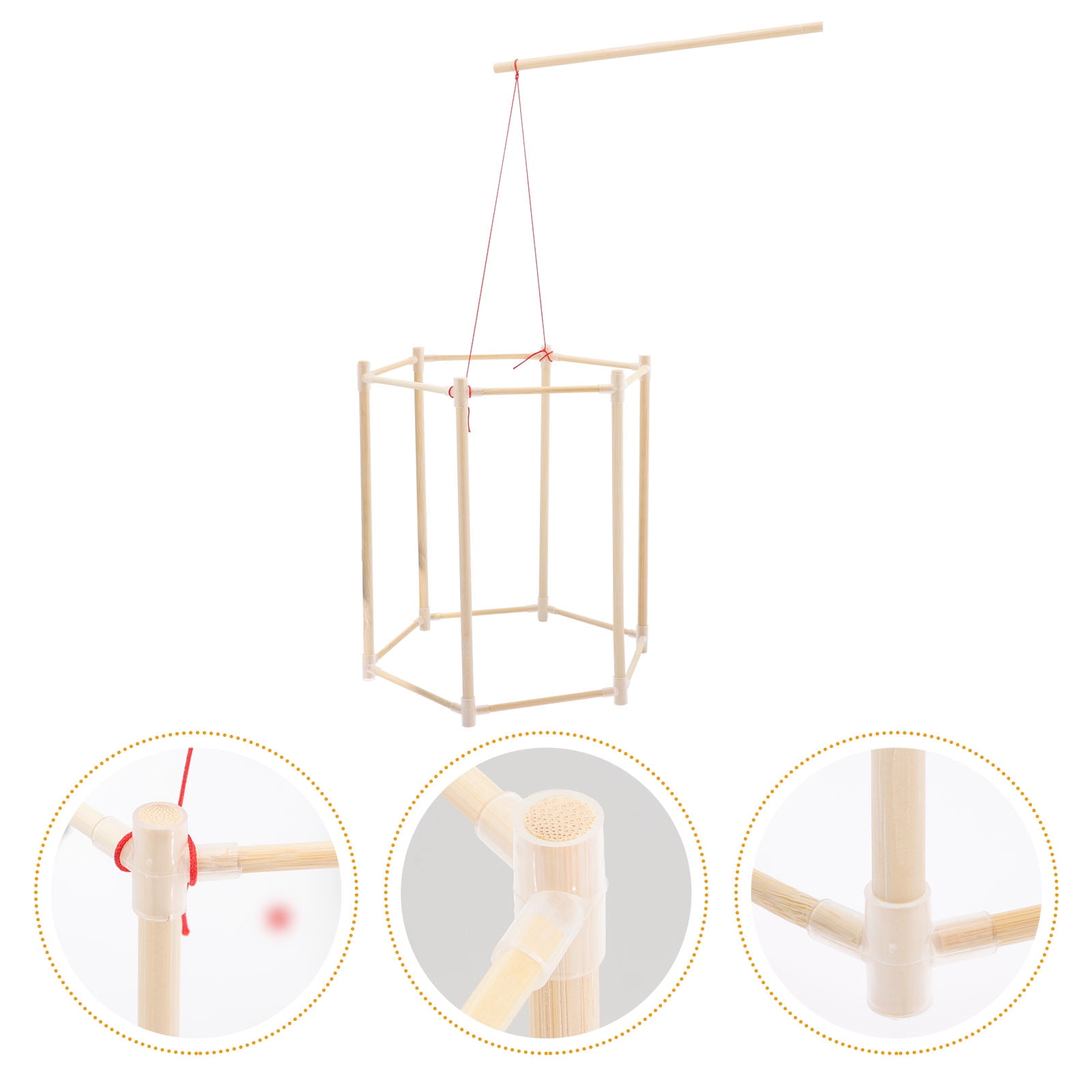 AURARMLET Wood Frames Craft 2Sets Lantern Bracket for Kids Educational ...
