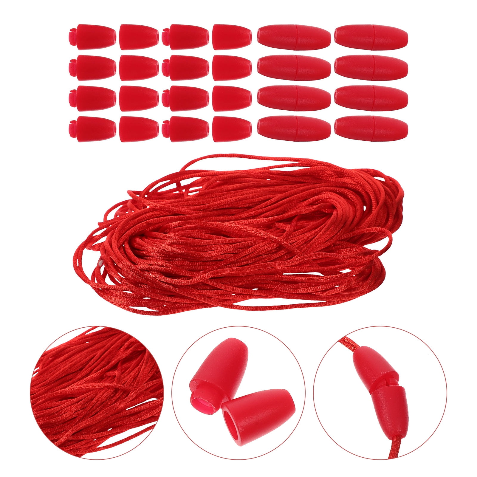 AURARMLET Decorative Red Craft Rope with Clasps for Wrapping 1Set ...