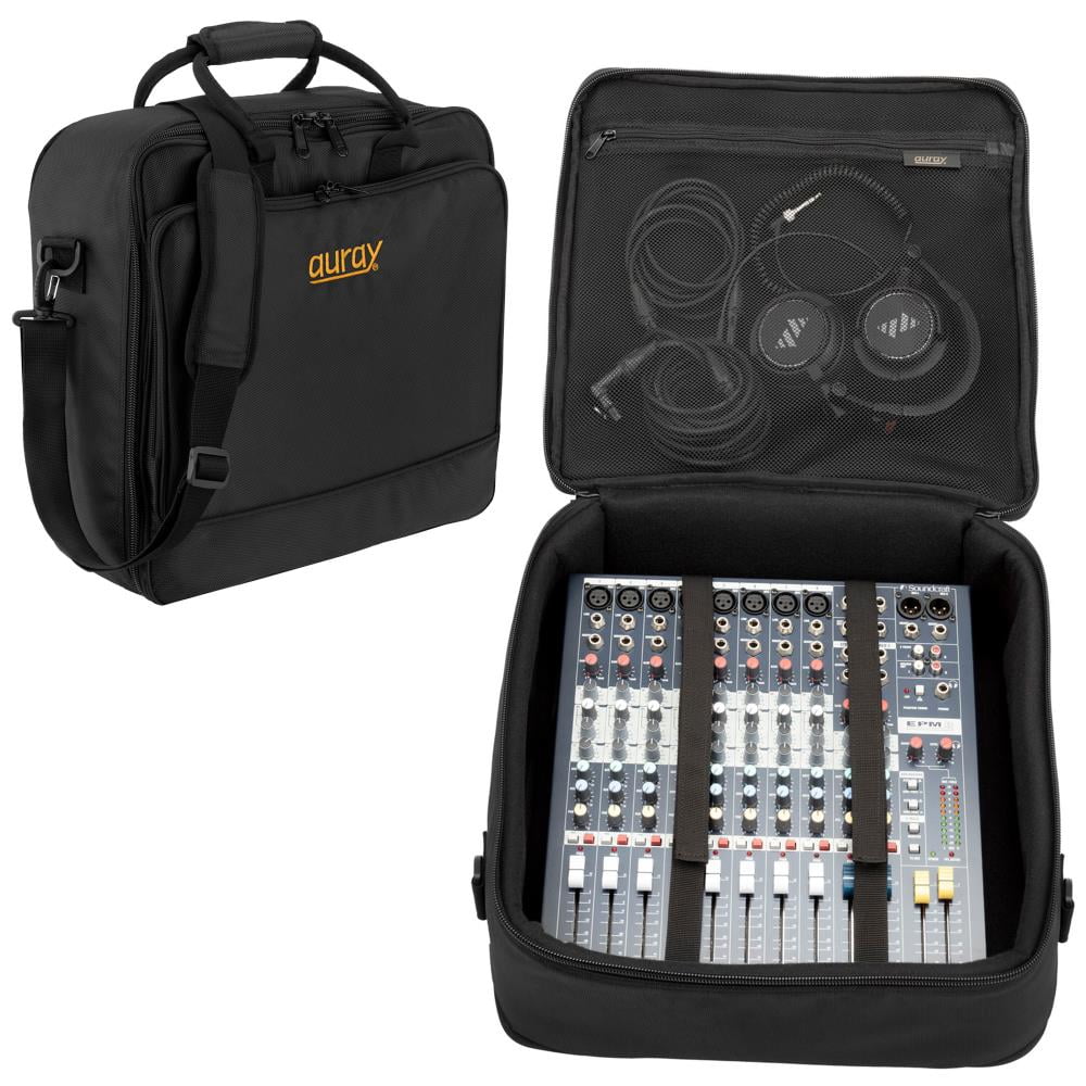 AURAY Nylon Padded Mixer Bag with Gear Protector, Removable Strap ...