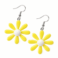 AURENIX Yellow Flower Earrings for Women Fashionable Dangle Earrings ...