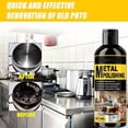 AURIGATE 1.2 oz Metal Polishing Cream, Stainless Steel Pot Cleaner for ...