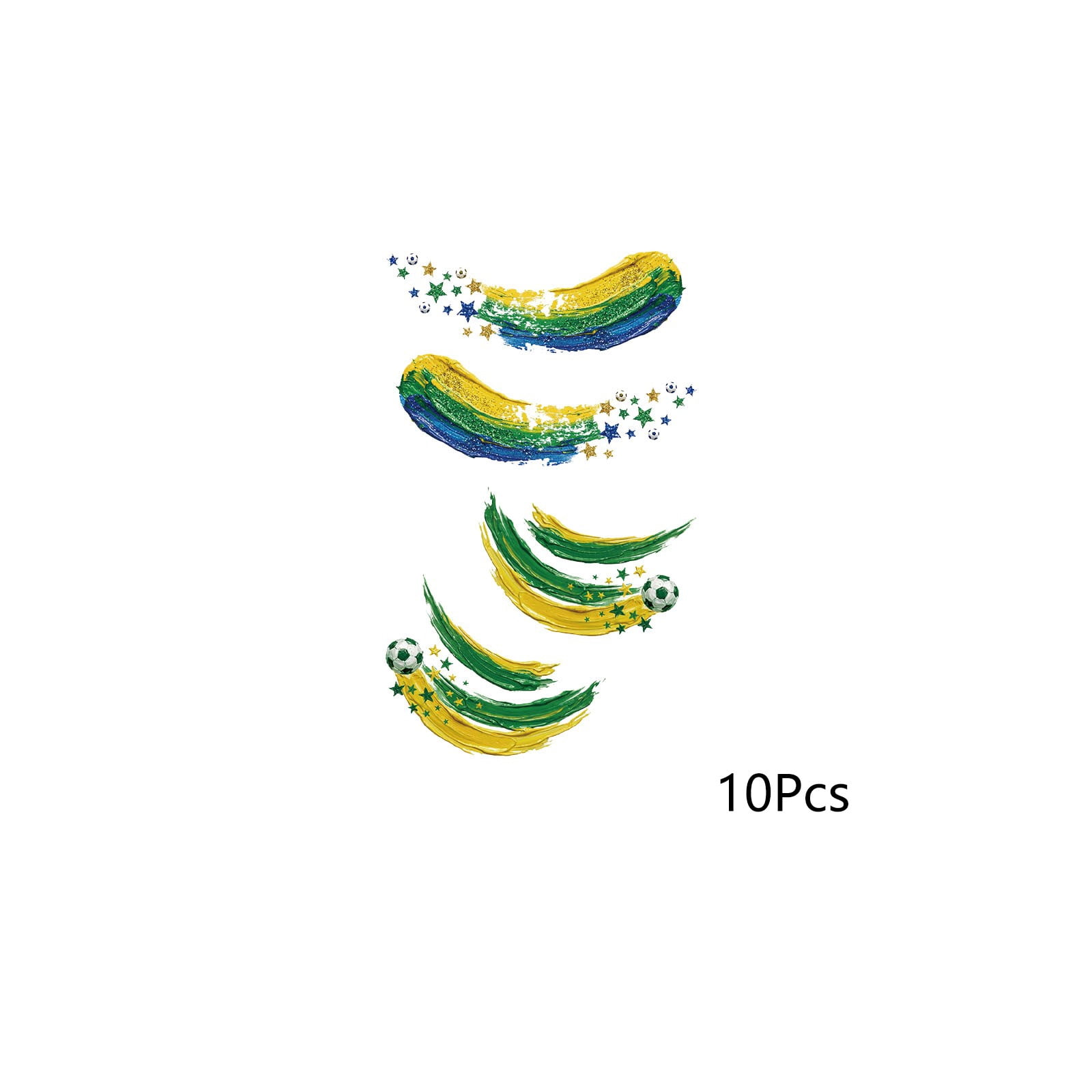 AURIGATE 10 Pack World Cup Themed Decorative Decals Vibrant Sports ...