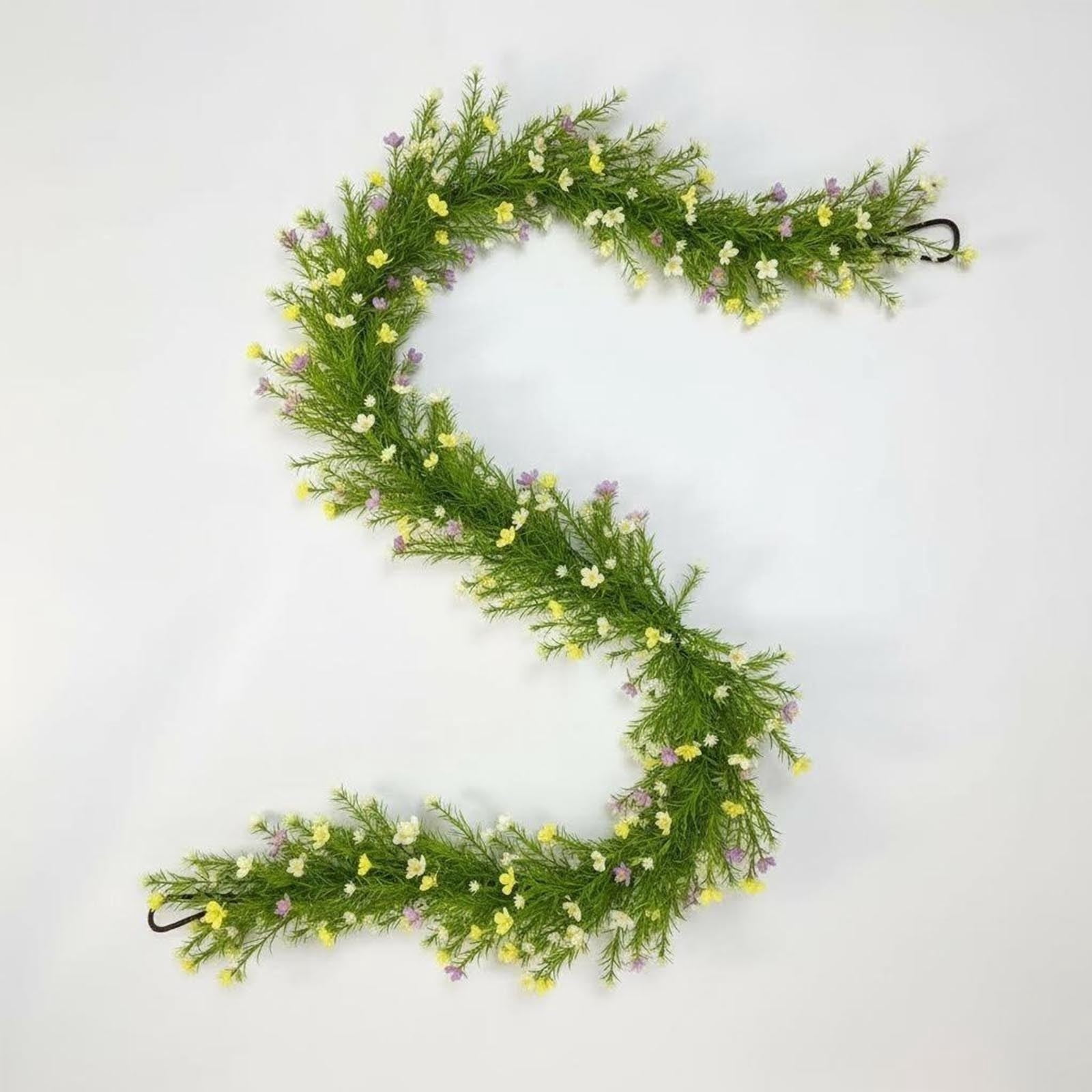 AURIGATE 180cm Artificial Decorative Rattan Garland, Green Plants and ...
