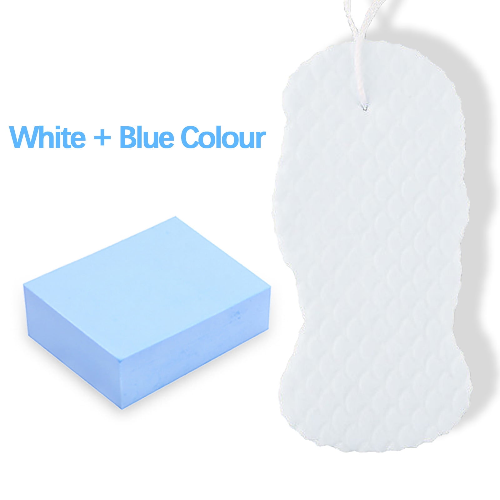 AURIGATE 2PCS Exfoliating Bath Sponge, 3D Bath Sponge Shower Brush ...