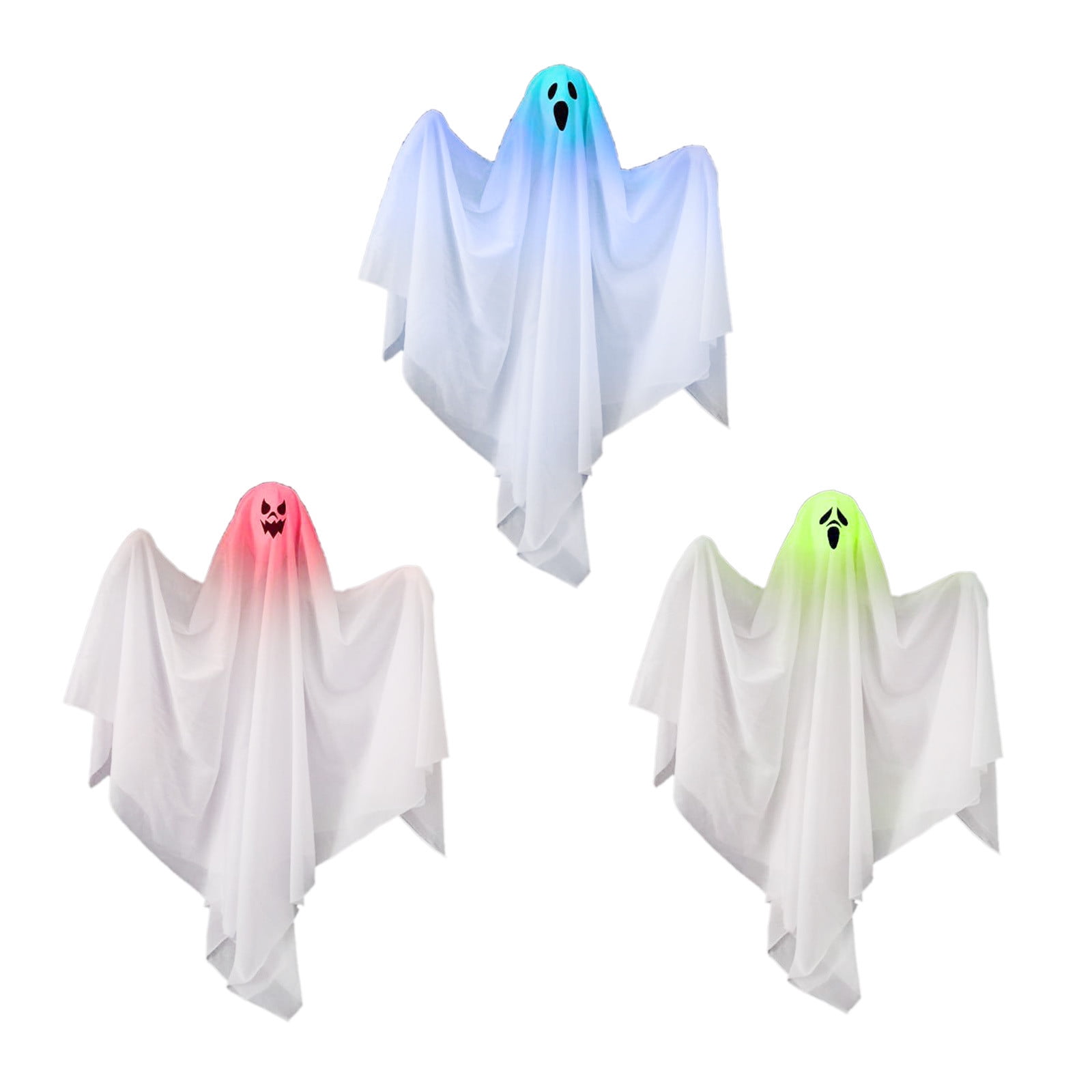 AURIGATE 3 Pack Halloween Hanging Ghosts Decoration 24 inch Big Flying ...