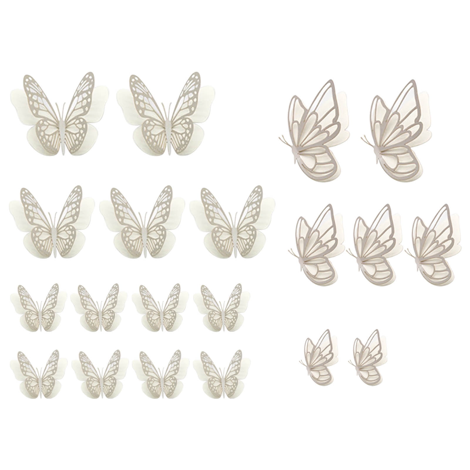 AURIGATE 3D Butterfly Wall Decor 20 Pcs 5 Styles , Gold Butterfly ...