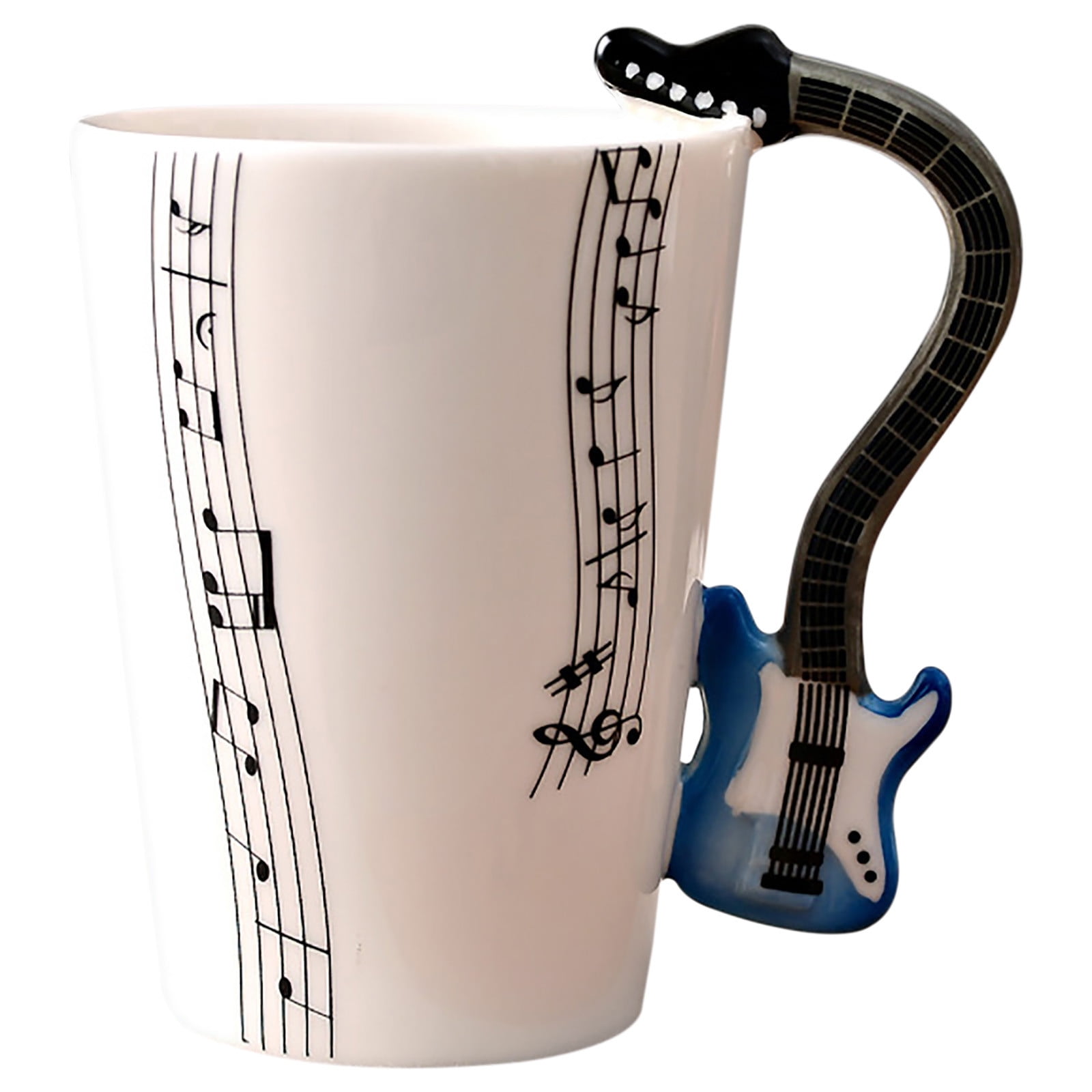 AURIGATE 7 Ounce Guitar Mug Music Note Coffee Mug Ceramic Guitar Music ...
