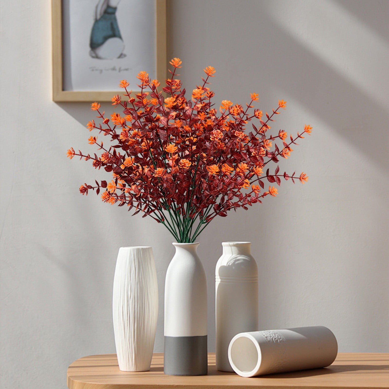 AURIGATE Artificial Flowers, Lifelike Fake Flower Ornament for Home ...