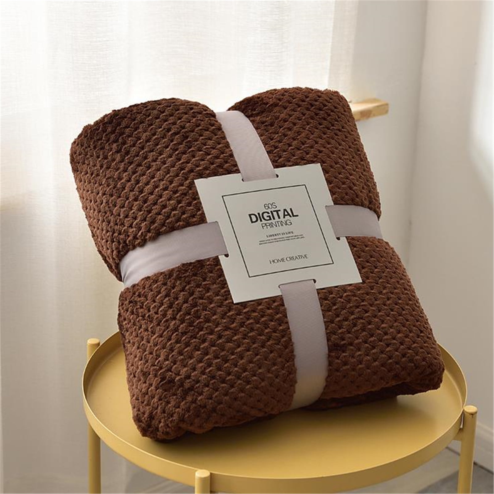 AURIGATE Cotton Blanket , Luxury Blankets for Any-Home Decor, Waffle ...