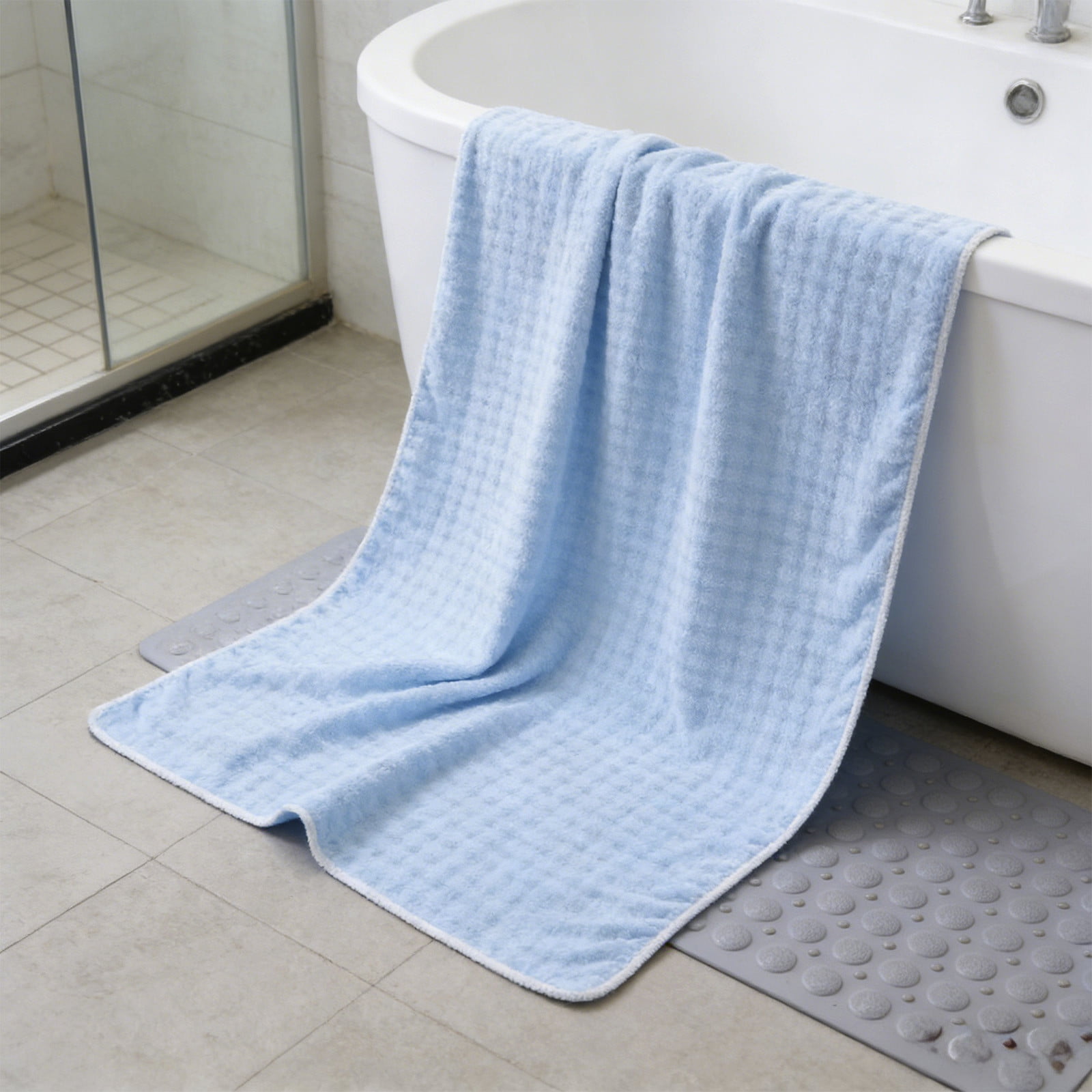 AURIGATE Flock Thick Extra Large Bath Towels 55 X 27.55 Inches, 300 GSM ...