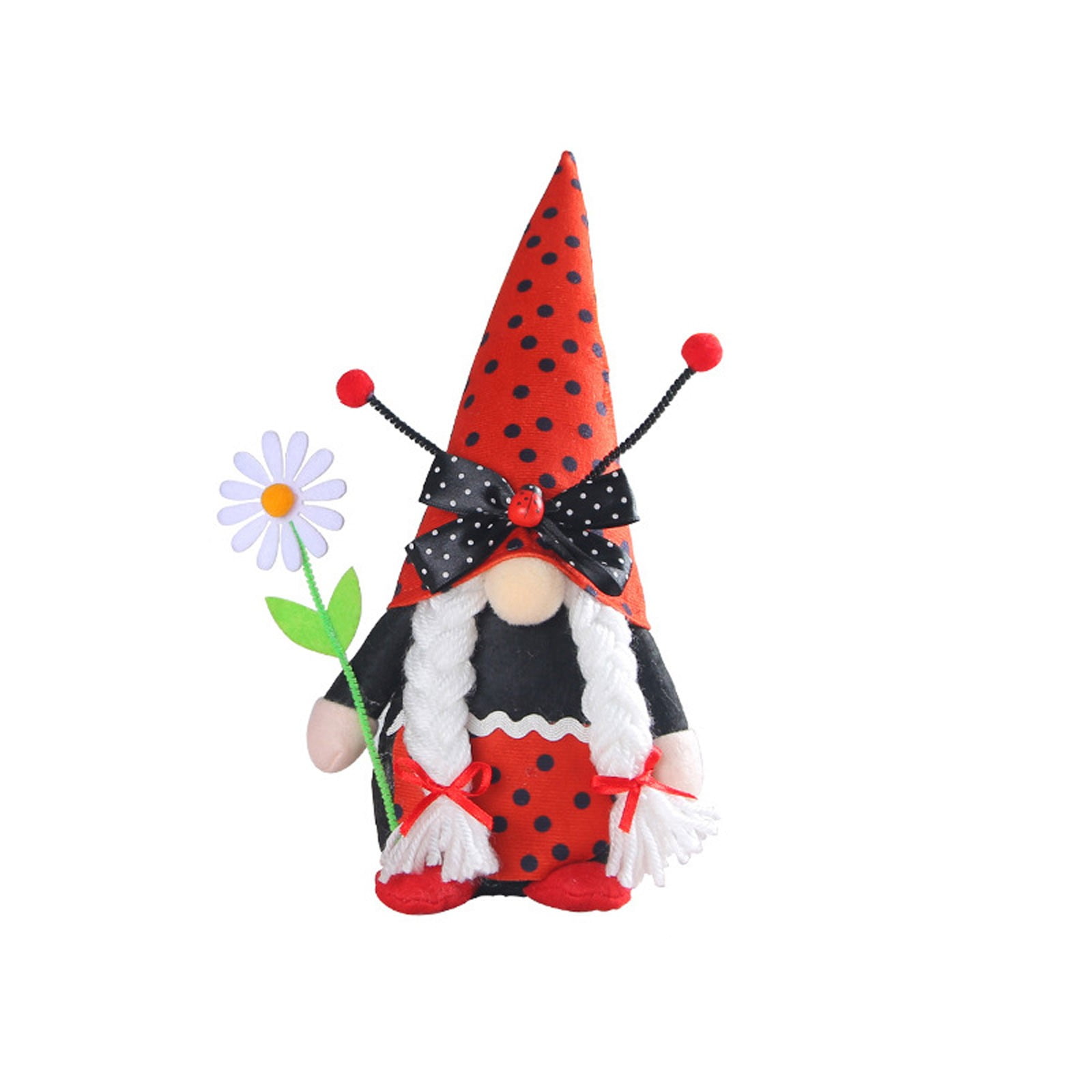 AURIGATE Halloween Ladybug Gnomes Plush Ornament 2PCS Insect Ladybird ...