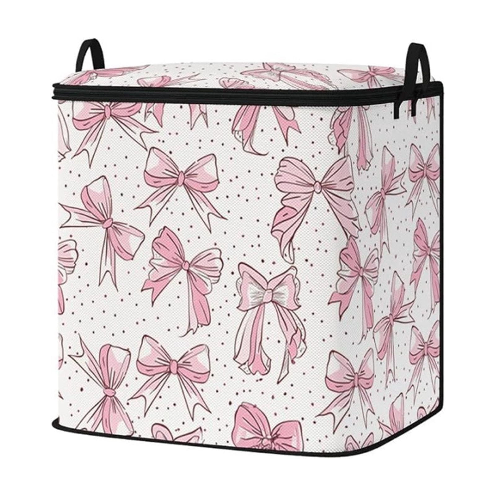AURIGATE Large Capacity Foldable Quilt Storage Bag, Pink Non-Woven ...