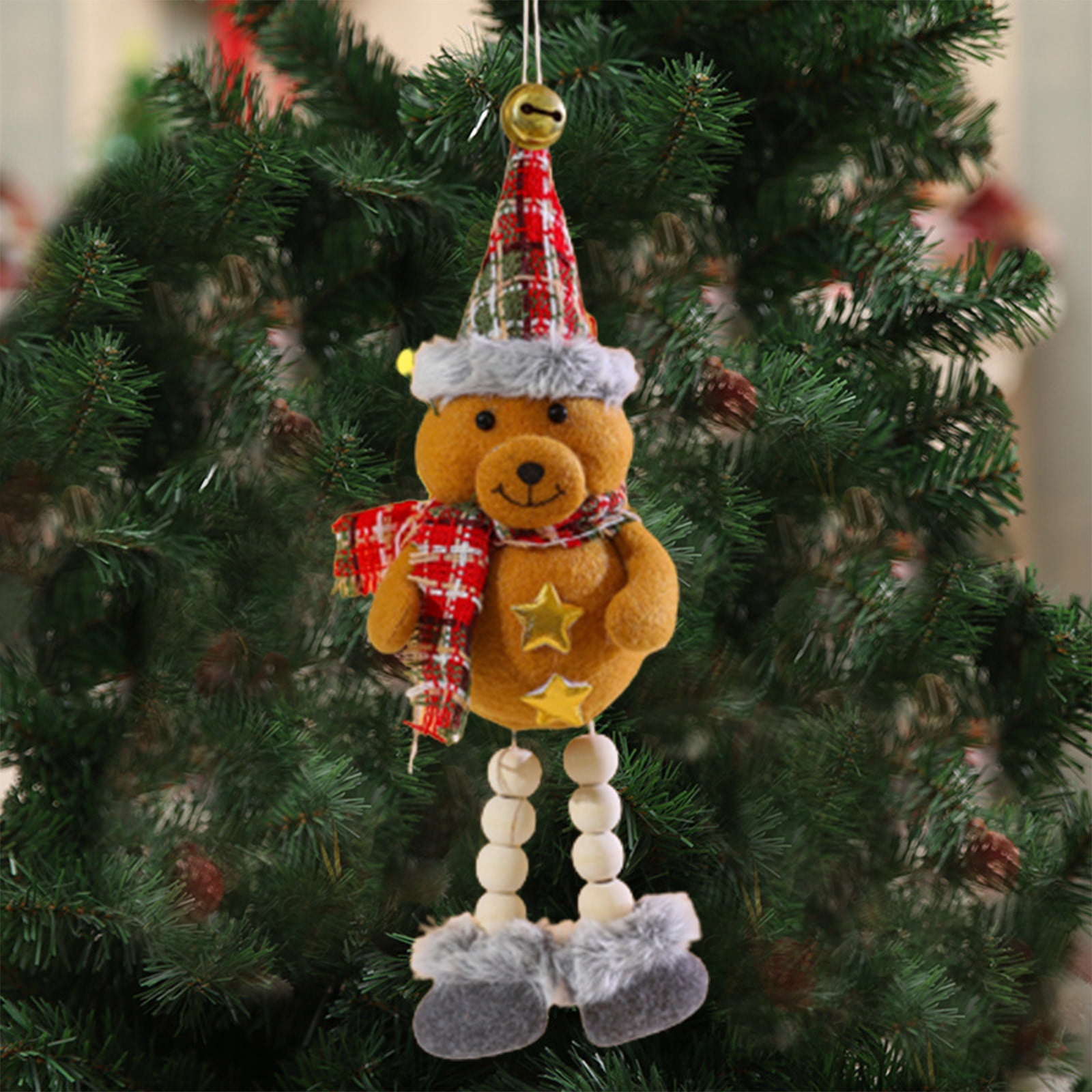 AURIGATE Plush Christmas Ornaments Tiny Christmas Tree Decorations Set ...